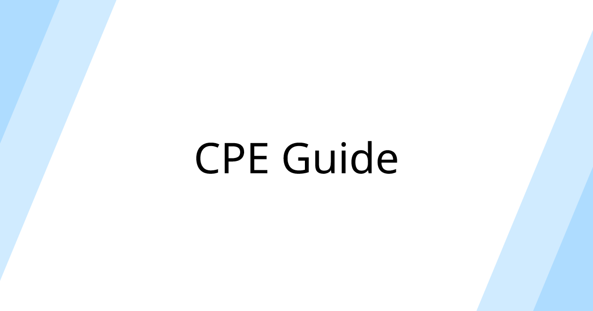 CPE Guide
